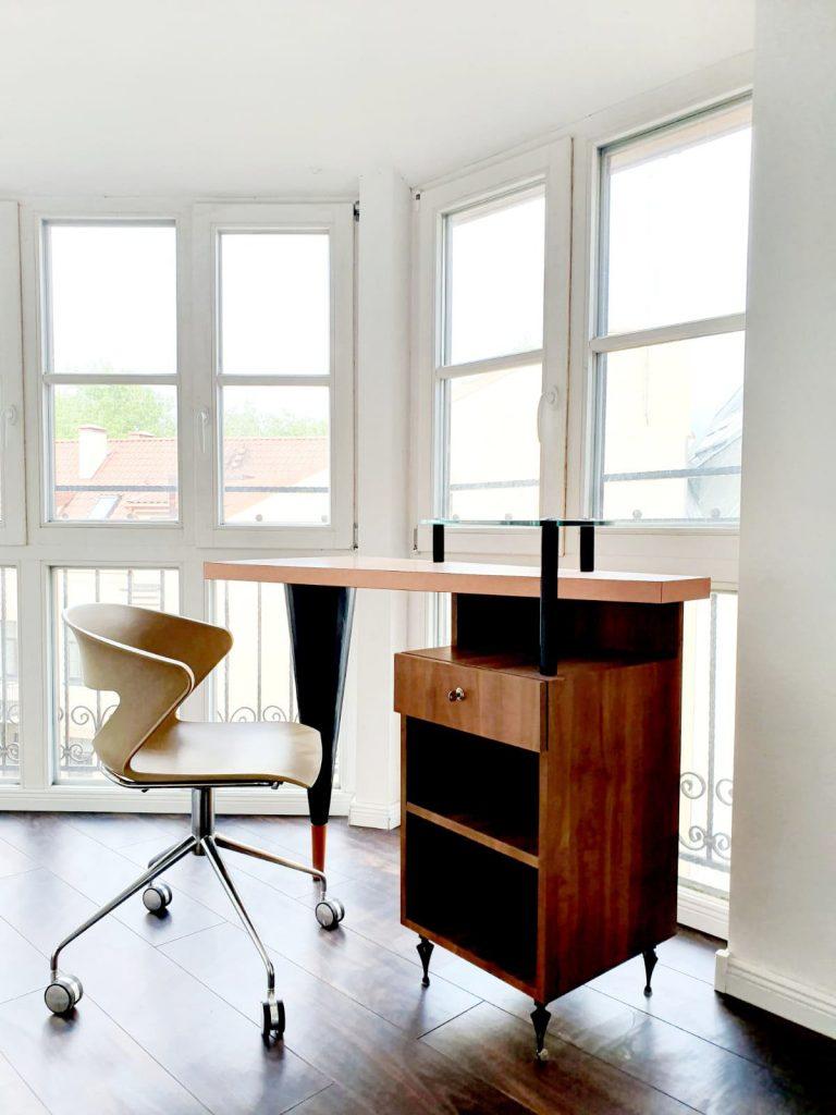 Geometric Shape Memphis Style Italian Office or Reception Desk For Sale ...