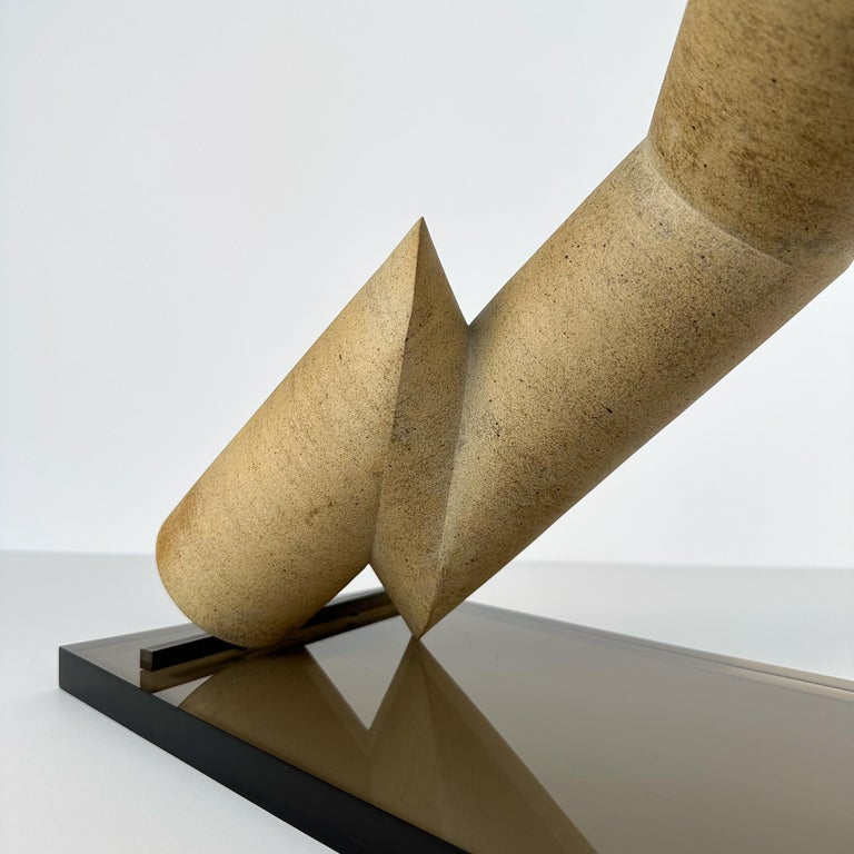 Geometric Stoneware Pottery Sculpture by Gordon Orear For Sale at 1stDibs