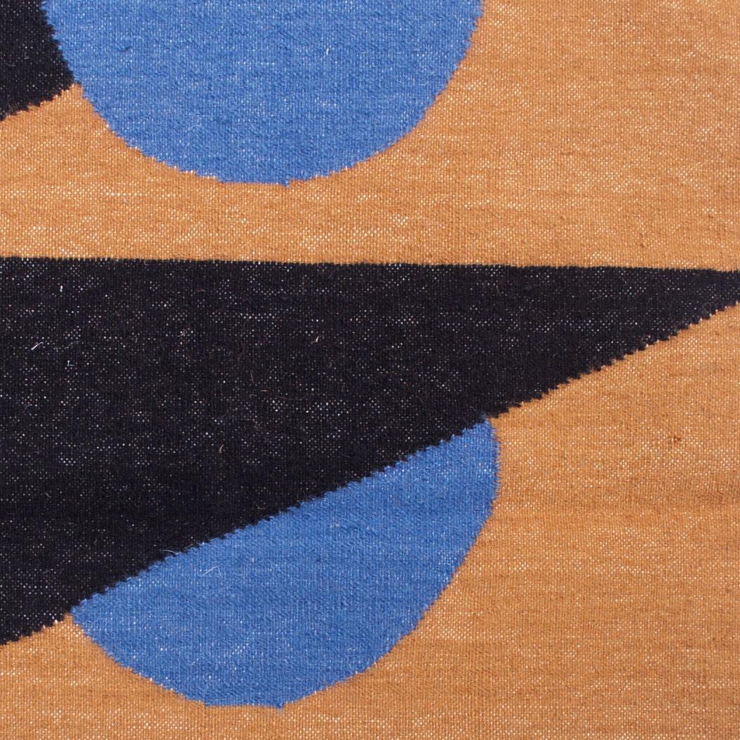 Geometric Vera Triangle Handwoven Modern Wool Rug, Carpet and Durrie ...