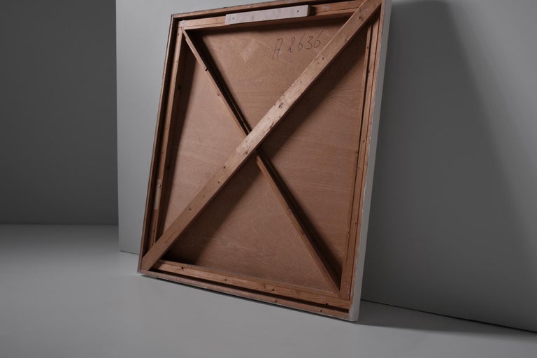 Geometric Wall Relief by Henk van der Plas, the Netherlands, 1974 For ...
