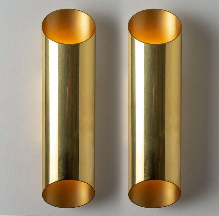 Geometrical Tube Brass Sconces in Style of Nanda Vigo, Italy, 1960s For ...