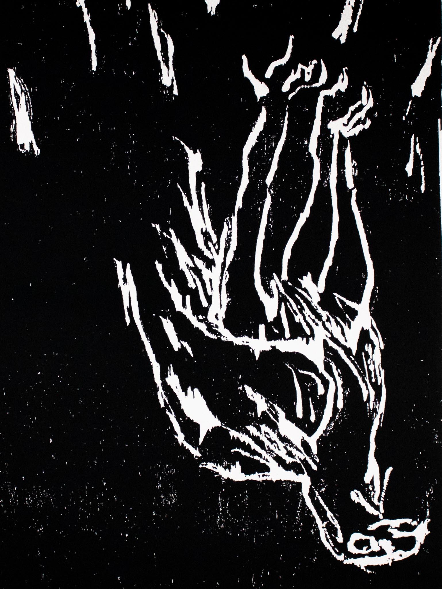 Georg Baselitz - Adler - Original Woodcut on Paper For Sale at 1stDibs