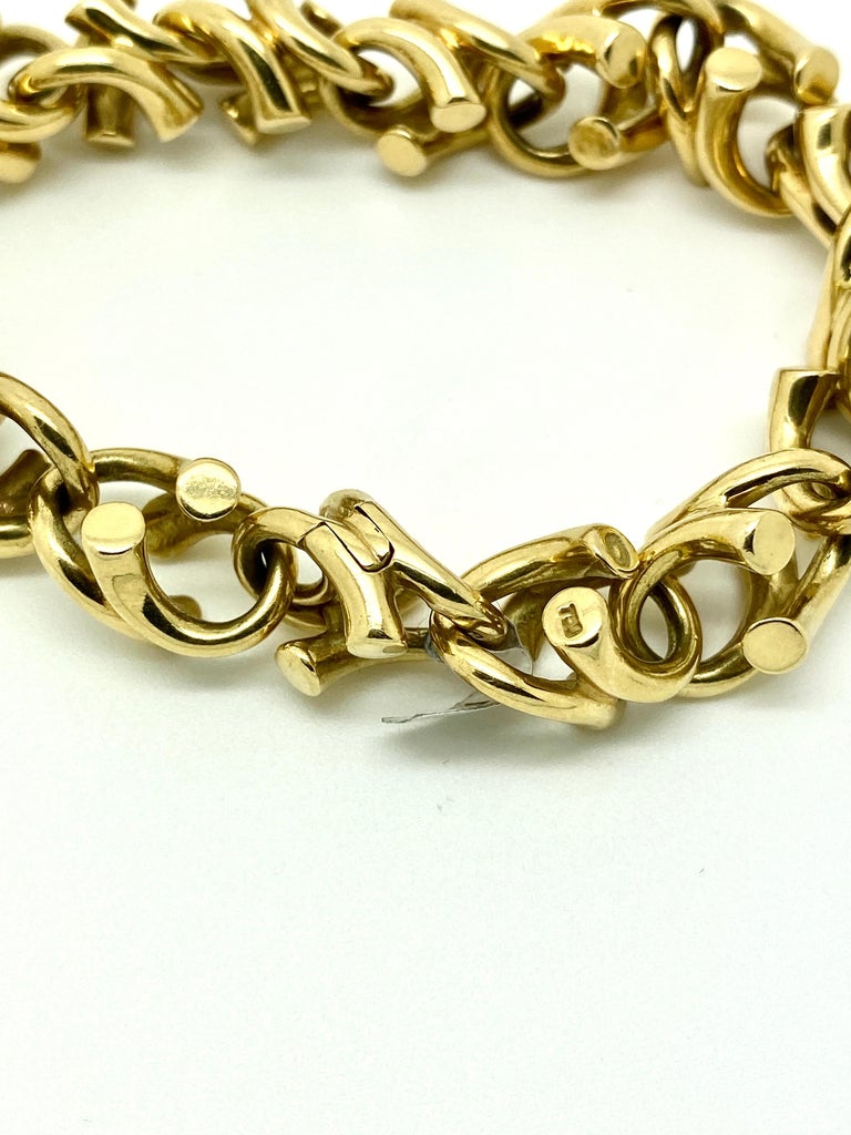 Georg Jensen 18 Karat Yellow Gold Magic Bracelet For Sale at 1stDibs