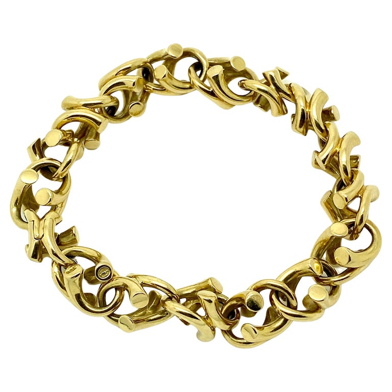 Georg Jensen 18 Karat Yellow Gold Magic Bracelet For Sale at 1stDibs