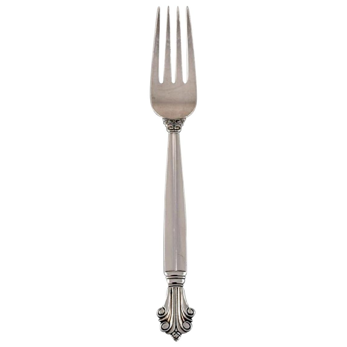 Georg Jensen Acorn Dinner Fork in Sterling Silver, Six Forks Available ...