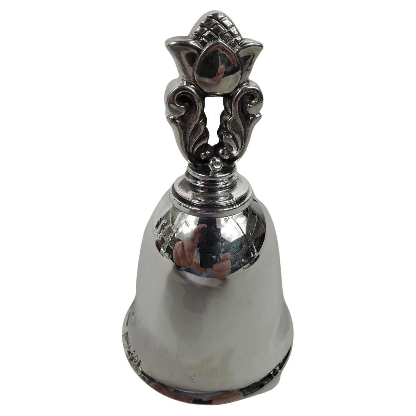 20th Century Italian Sterling Silver Table Bell at 1stDibs