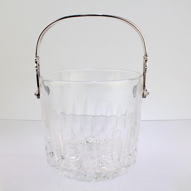 Georg Jensen Acorn Pattern Sterling Silver and Crystal Ice Bucket by ...