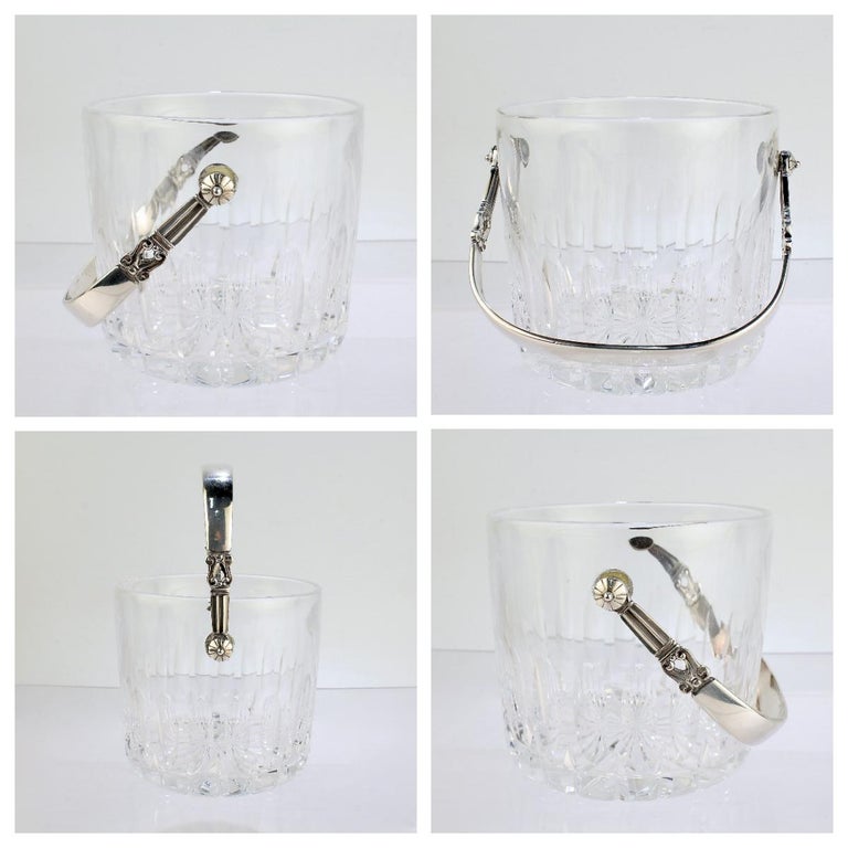 Georg Jensen Acorn Pattern Sterling Silver and Crystal Ice Bucket by ...