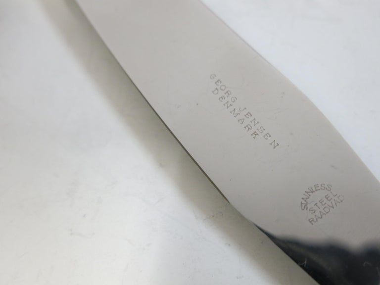 Georg Jensen, Acorn Pattern, Sterling Silver Set for 12 People, 60 Piece Set For Sale at 1stDibs