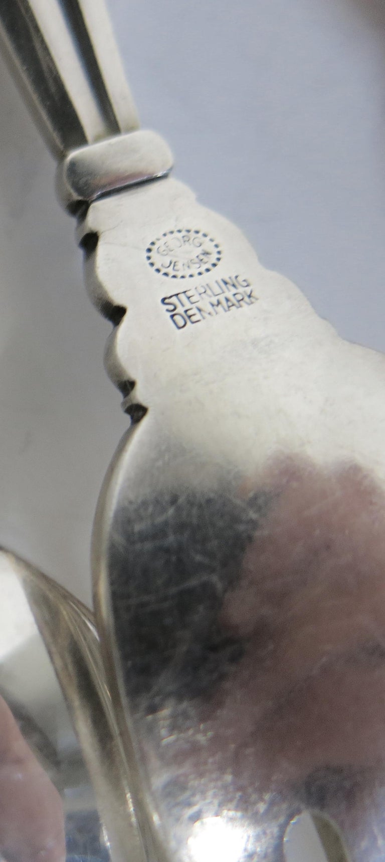 Georg Jensen, Acorn Pattern, Sterling Silver Set for 12 People, 60 Piece Set For Sale at 1stDibs