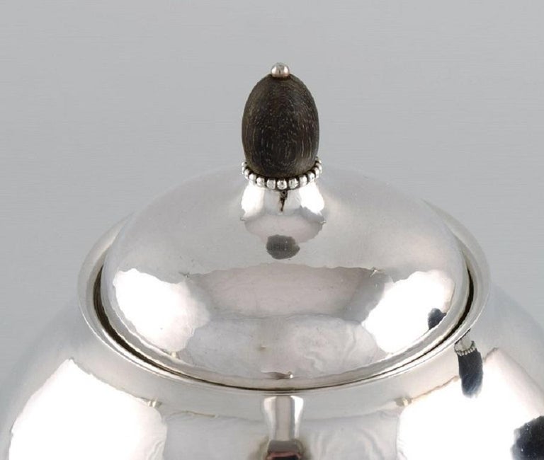 Georg Jensen Art Nouveau Teapot in Sterling Silver with Shaft and Knob ...