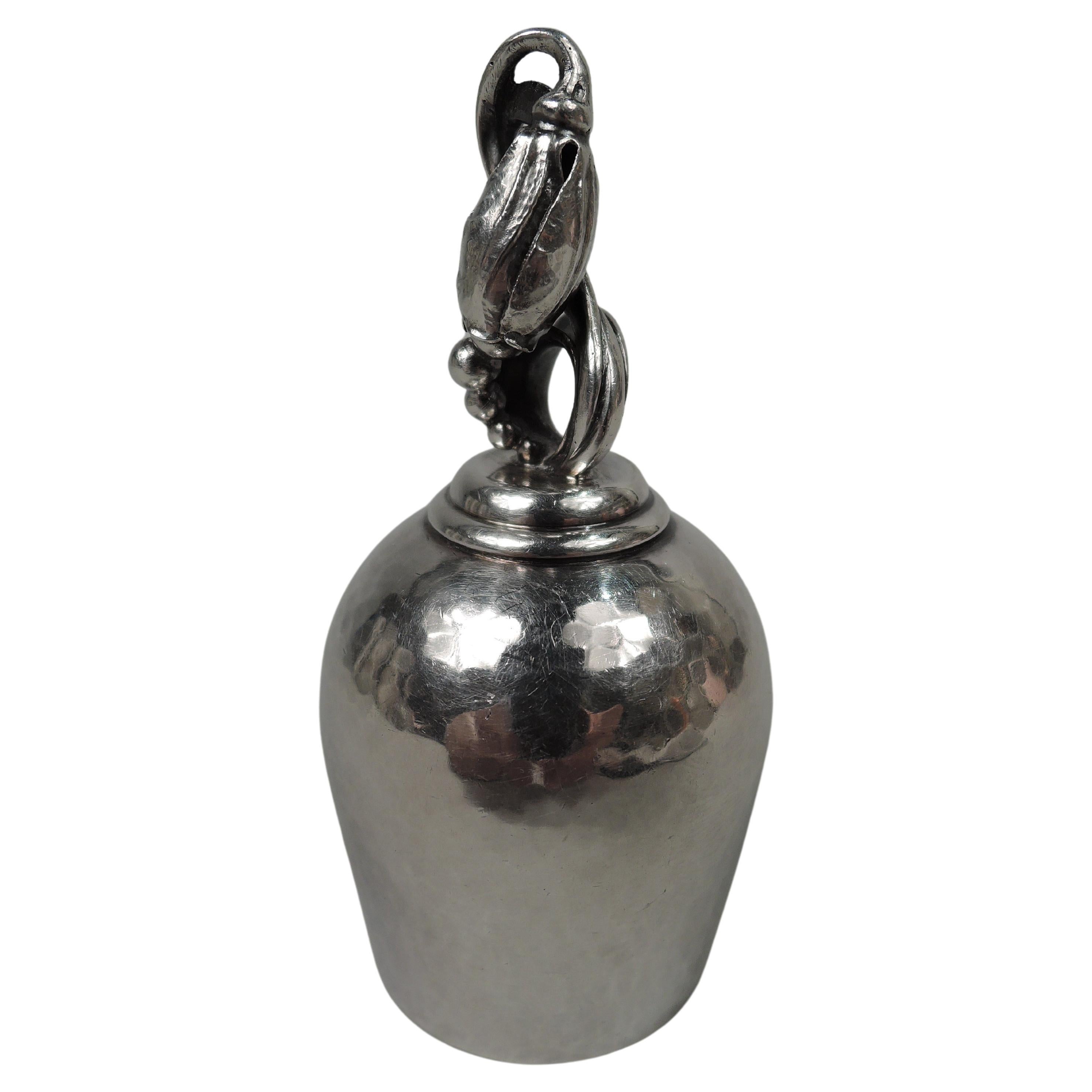 Georg Jensen Blossom Sterling Silver Bell For Sale at 1stDibs