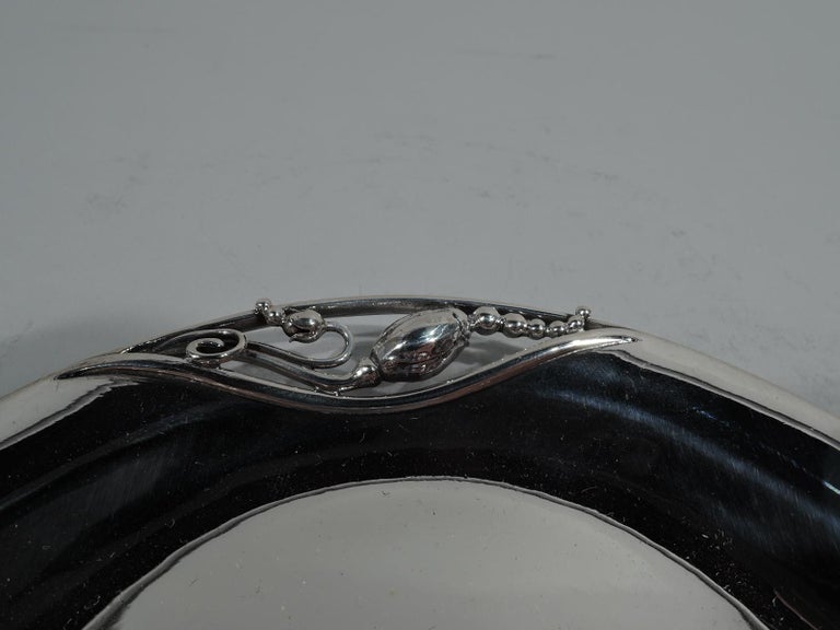 Georg Jensen Blossom Sterling Silver Pin Tray For Sale at 1stDibs