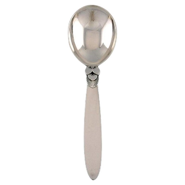 Georg Jensen Cactus Jam Spoon in Sterling Silver For Sale at 1stDibs