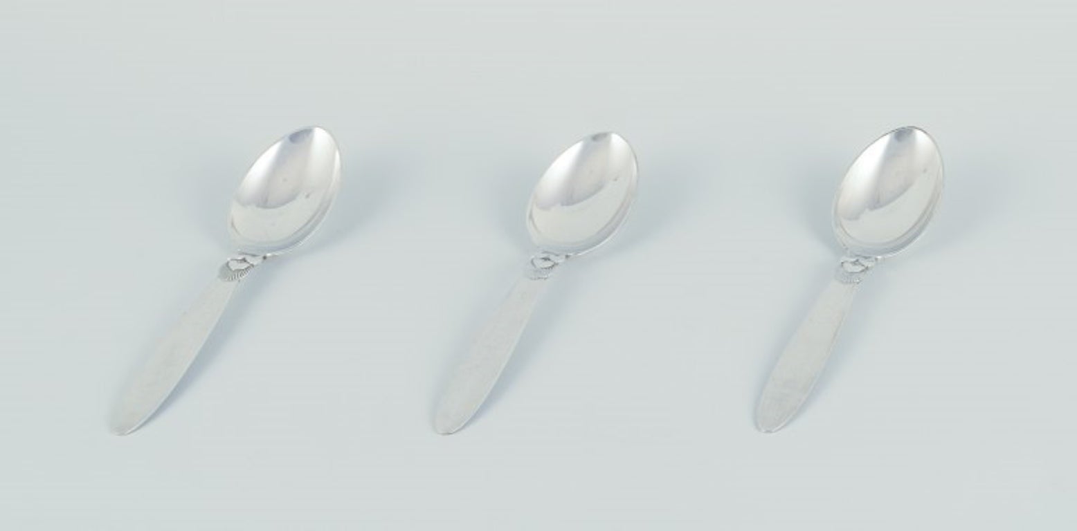 Georg Jensen Cactus. Set of three tablespoons in sterling silver. For ...