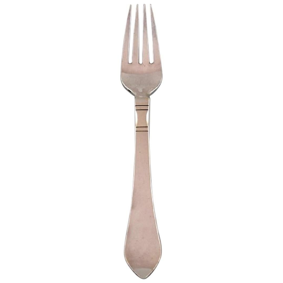 Three Georg Jensen "Continental" Cold Meat Forks in Sterling Silver ...