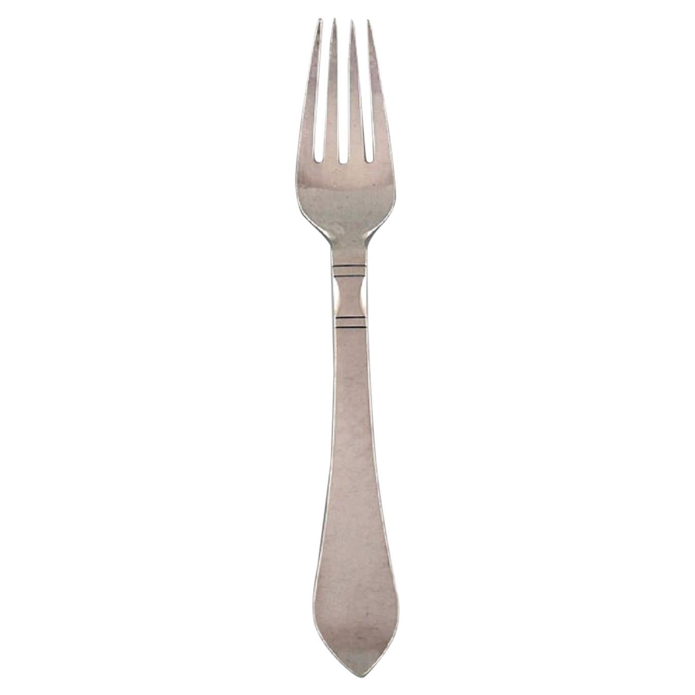Three Georg Jensen "Continental" Cold Meat Forks in Sterling Silver ...