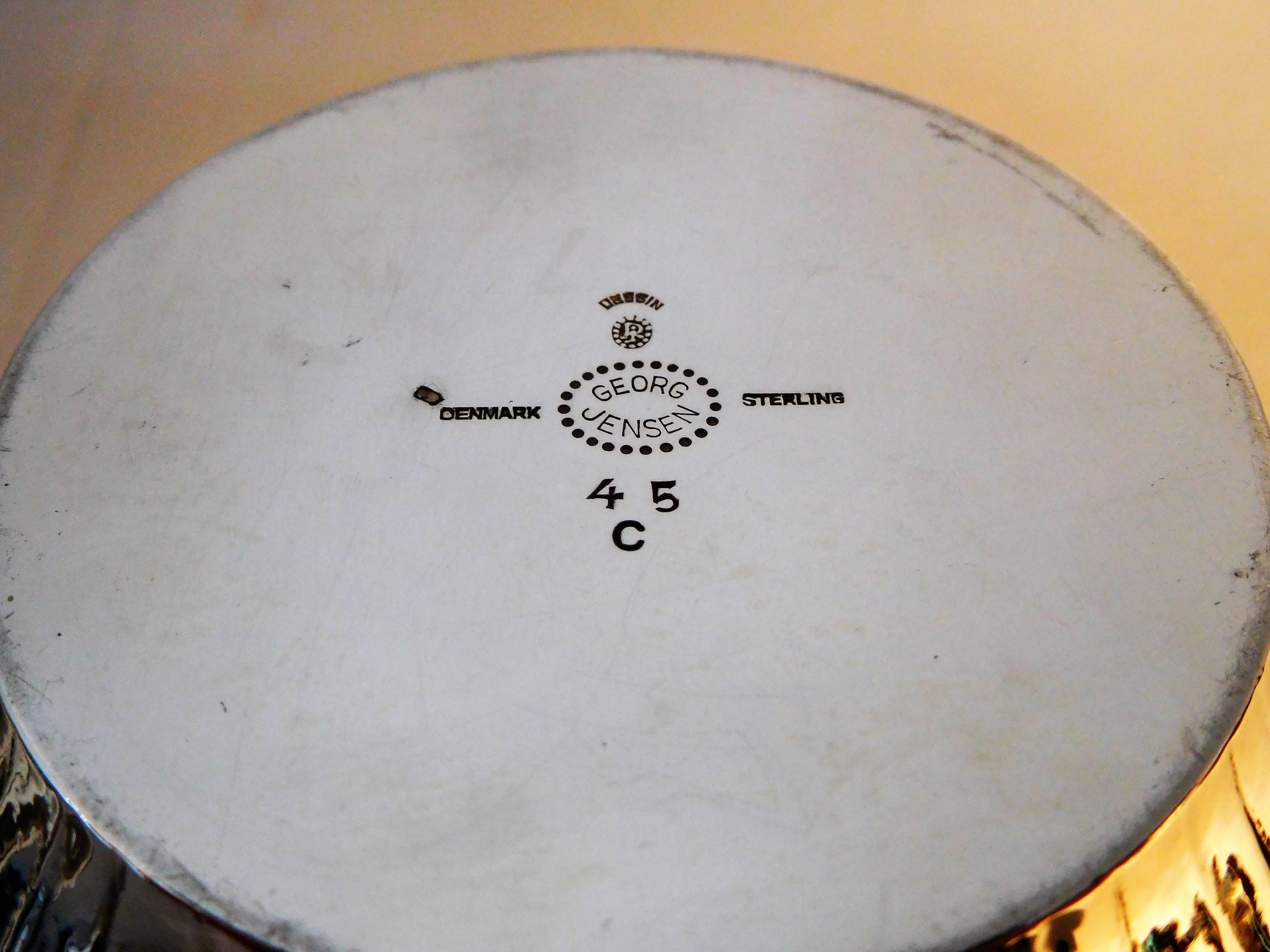 Georg Jensen Covered Sugar Bowl, Johan Rohde Design, Early 20th Century ...