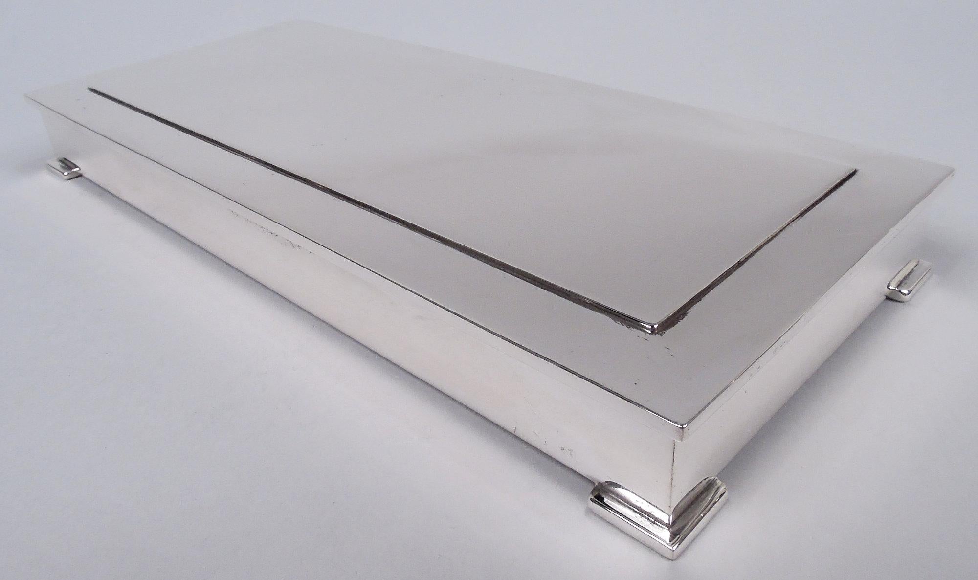 Georg Jensen Danish Modern Sterling Silver Box For Sale at 1stDibs