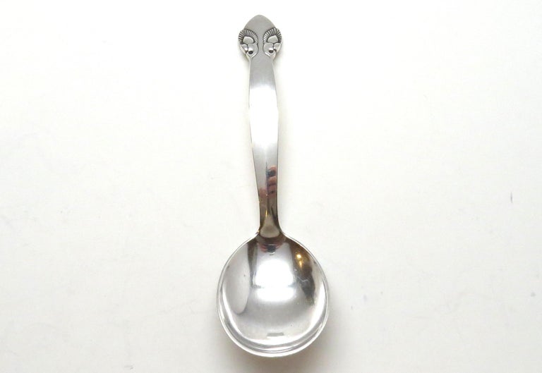 Georg Jensen Denmark Bittersweet Sterling Silver Jam/Jelly Spoon For ...