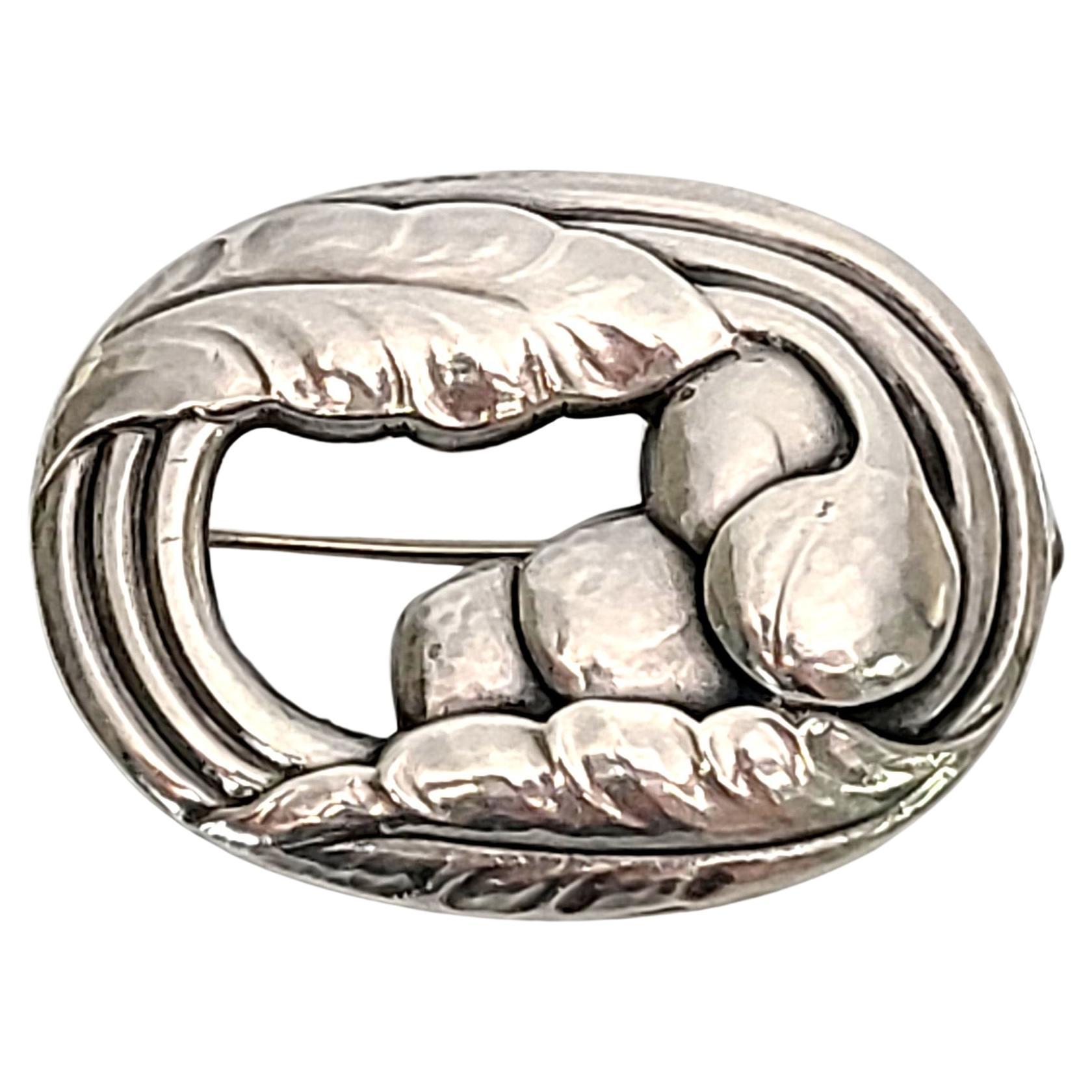 Original Georg Jensen 1945, Art Nouveau Denmark Bird Sterling Silver ...