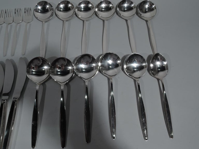 Georg Jensen Dinner Set with 91 Pieces in Mid-Century Modern Cypress ...