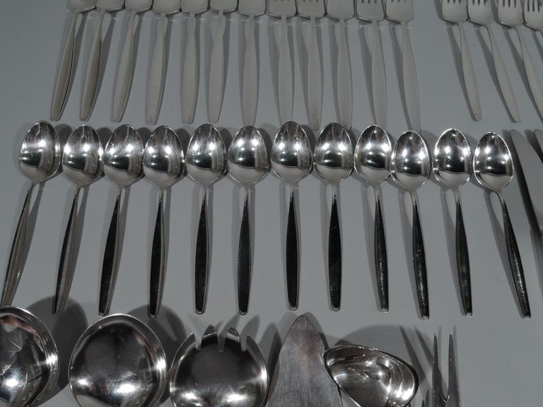 Georg Jensen Dinner Set with 91 Pieces in Mid-Century Modern Cypress ...