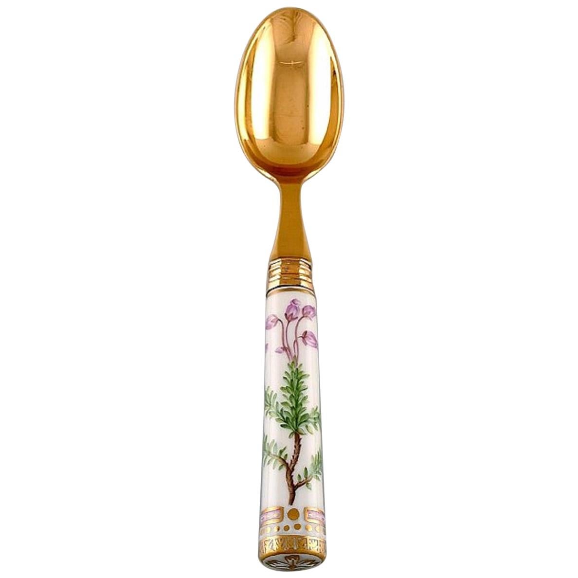 Georg Jensen for Royal Copenhagen, "Flora Danica" Dinner Spoon For Sale ...