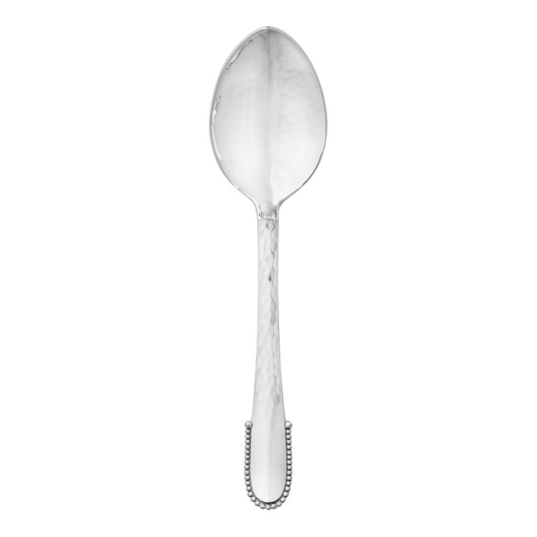 Georg Jensen Handcrafted Sterling Silver Beaded Child's Teaspoon For ...