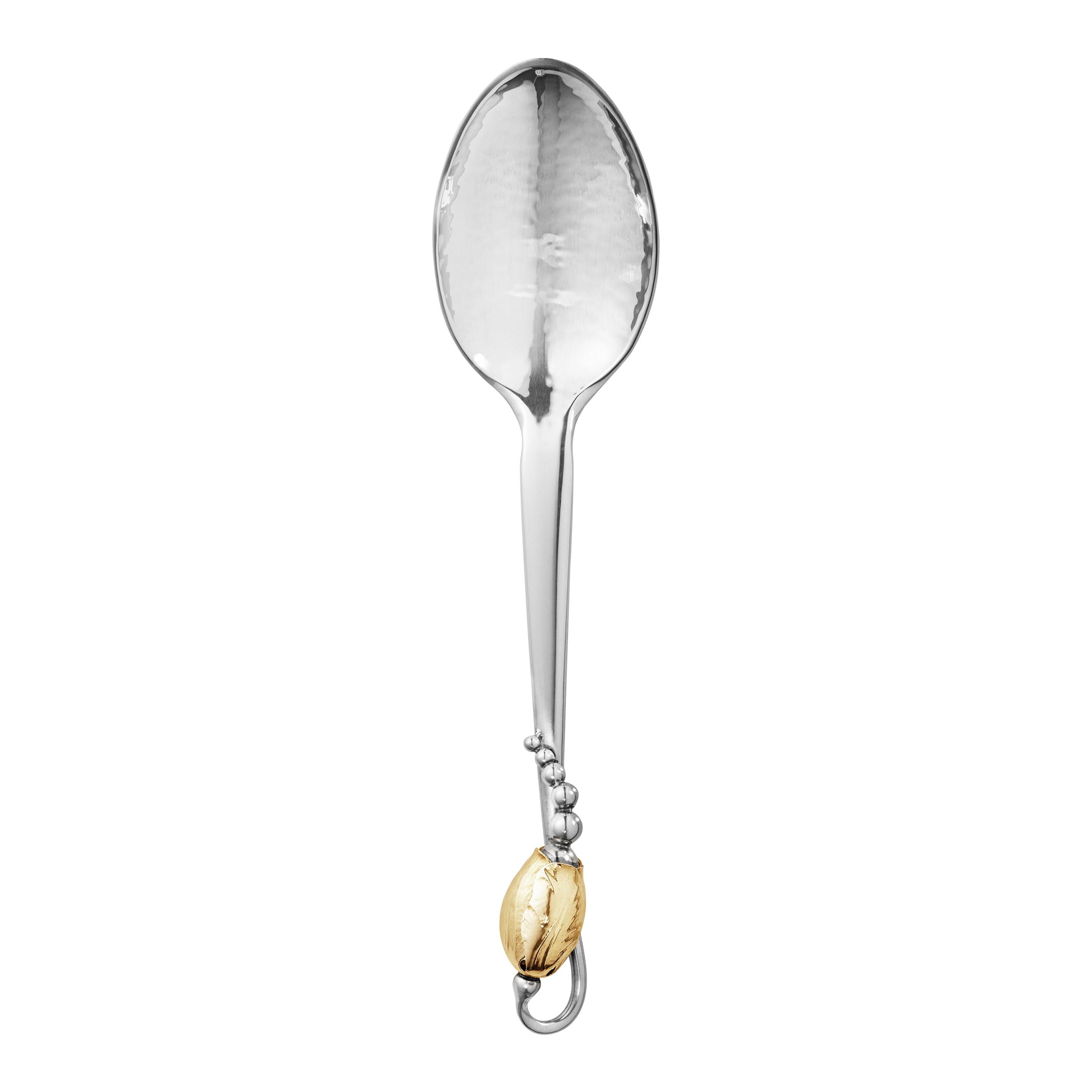 Georg Jensen Handcrafted Sterling Silver Blossom Dessert Spoon For Sale ...