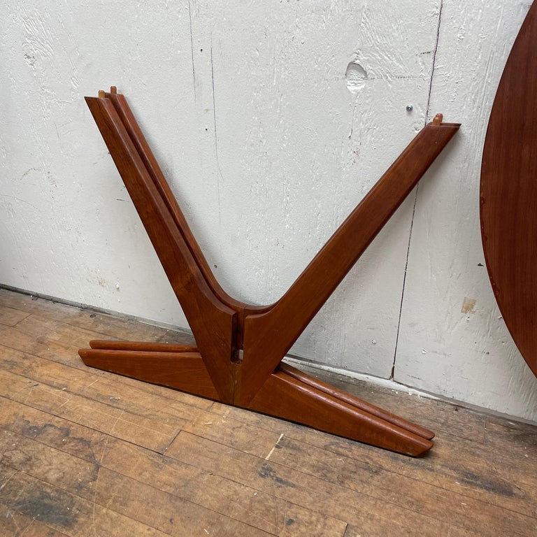 Georg Jensen Kubus Circular Danish Modern Coffee Table For Sale at 1stDibs