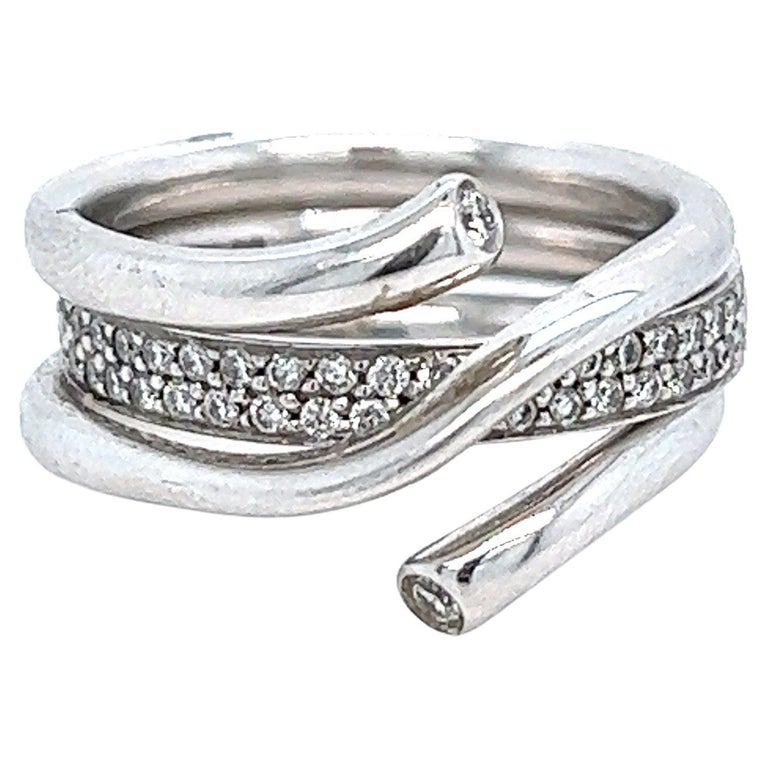 Georg Jensen Magic White Gold Rings For Sale at 1stDibs