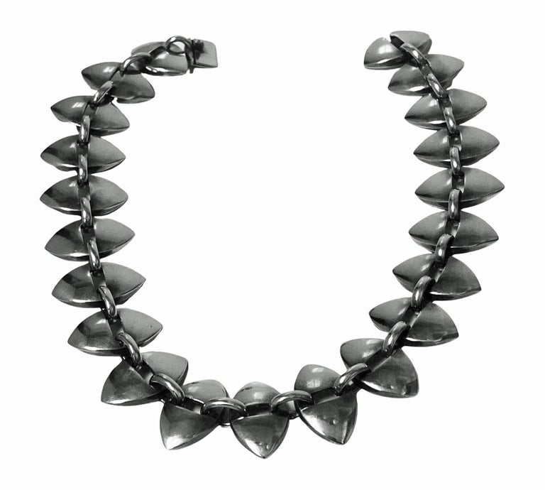 Georg Jensen Nanna Ditzel Sterling Silver Necklace No. 106 For Sale at ...