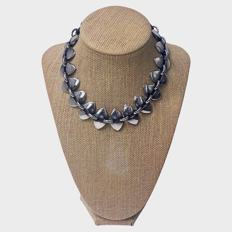 Georg Jensen Nanna Ditzel Sterling Silver Necklace No. 106 For Sale at ...