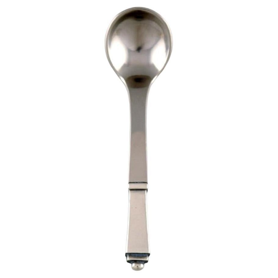 Georg Jensen Pyramid Mustard Spoon in Sterling Silver and Stainless ...
