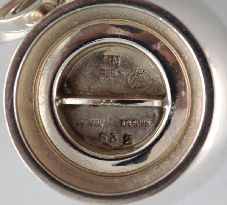 Georg Jensen Pyramid Salt and Pepper Shaker in Sterling Silver For Sale ...