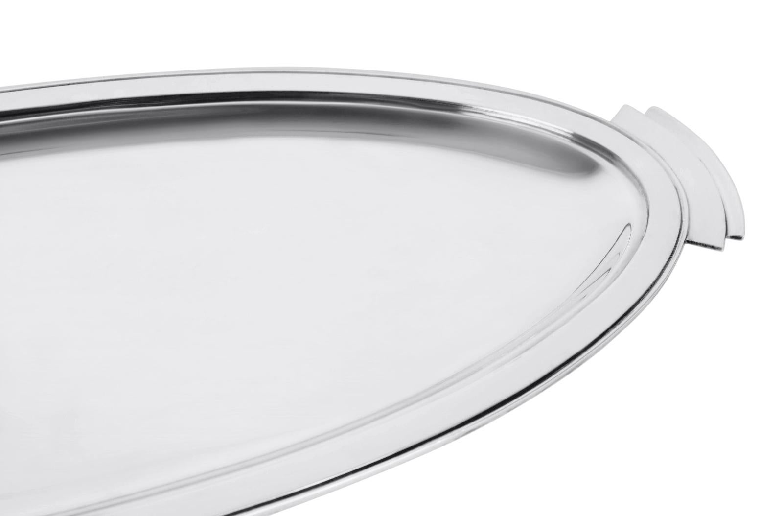 Georg Jensen Pyramid Sterling Silver Pyramid Tray 600 For Sale at 1stDibs