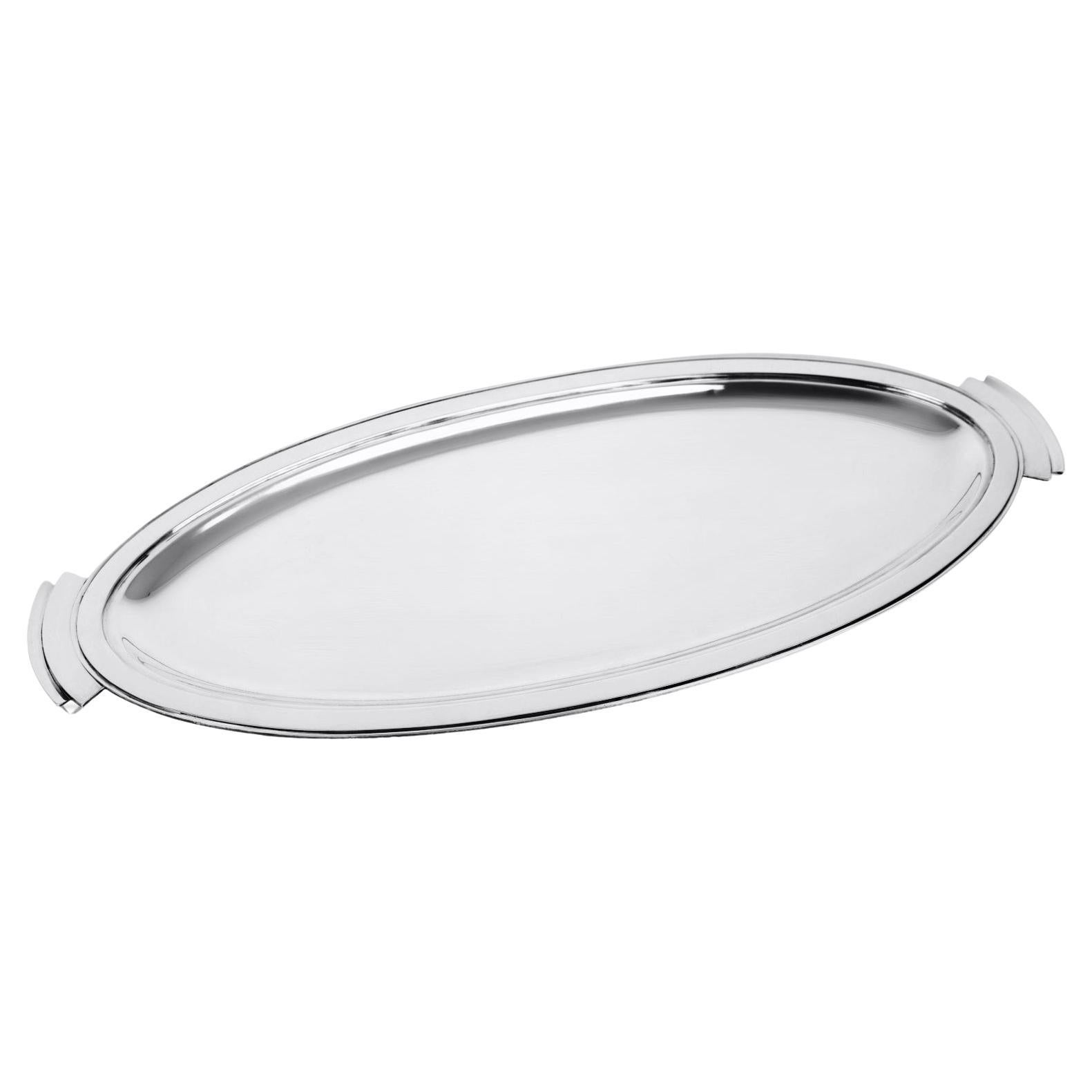 Georg Jensen Pyramid Sterling Silver Pyramid Tray 600 For Sale at 1stDibs