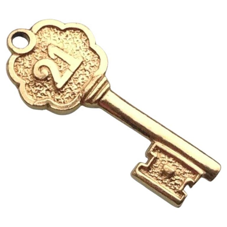 Georg Jensen Solid 9ct Gold Key at 1stDibs