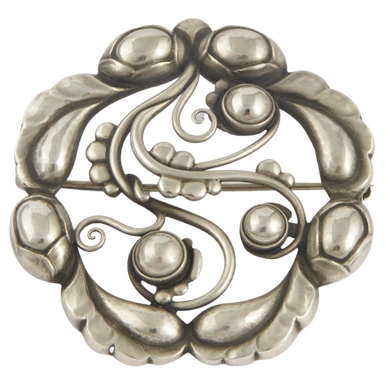 Georg Jensen Sterling Brooch, Design #159 For Sale at 1stDibs | a ...