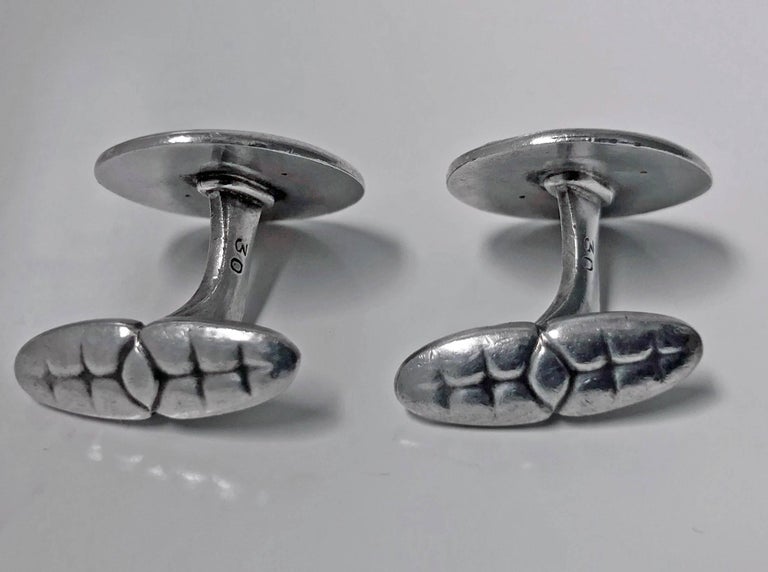 Georg Jensen Sterling Phoenix Bird Cufflinks at 1stDibs