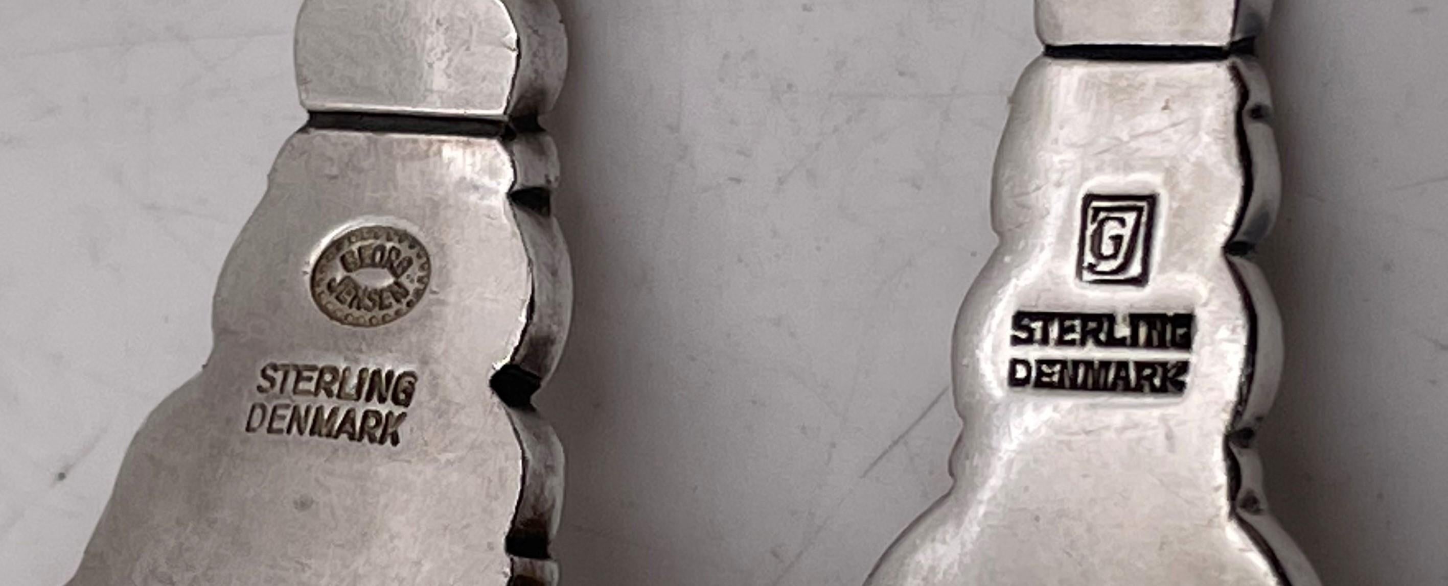 Georg Jensen Sterling Silver Acorn 12-Piece Place Setting For Sale at 1stDibs