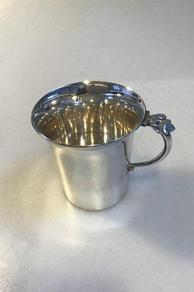 Georg Jensen Sterling Silver Acorn Childs Cup No 662 For Sale at 1stDibs