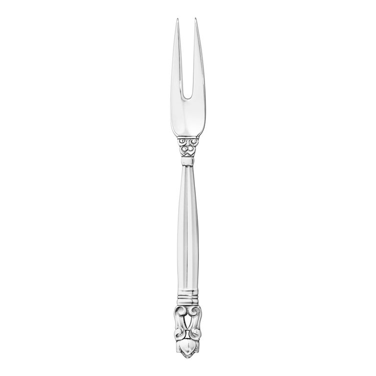 Georg Jensen Sterling Silver Acorn Lemon Fork by Johan Rohde For Sale ...