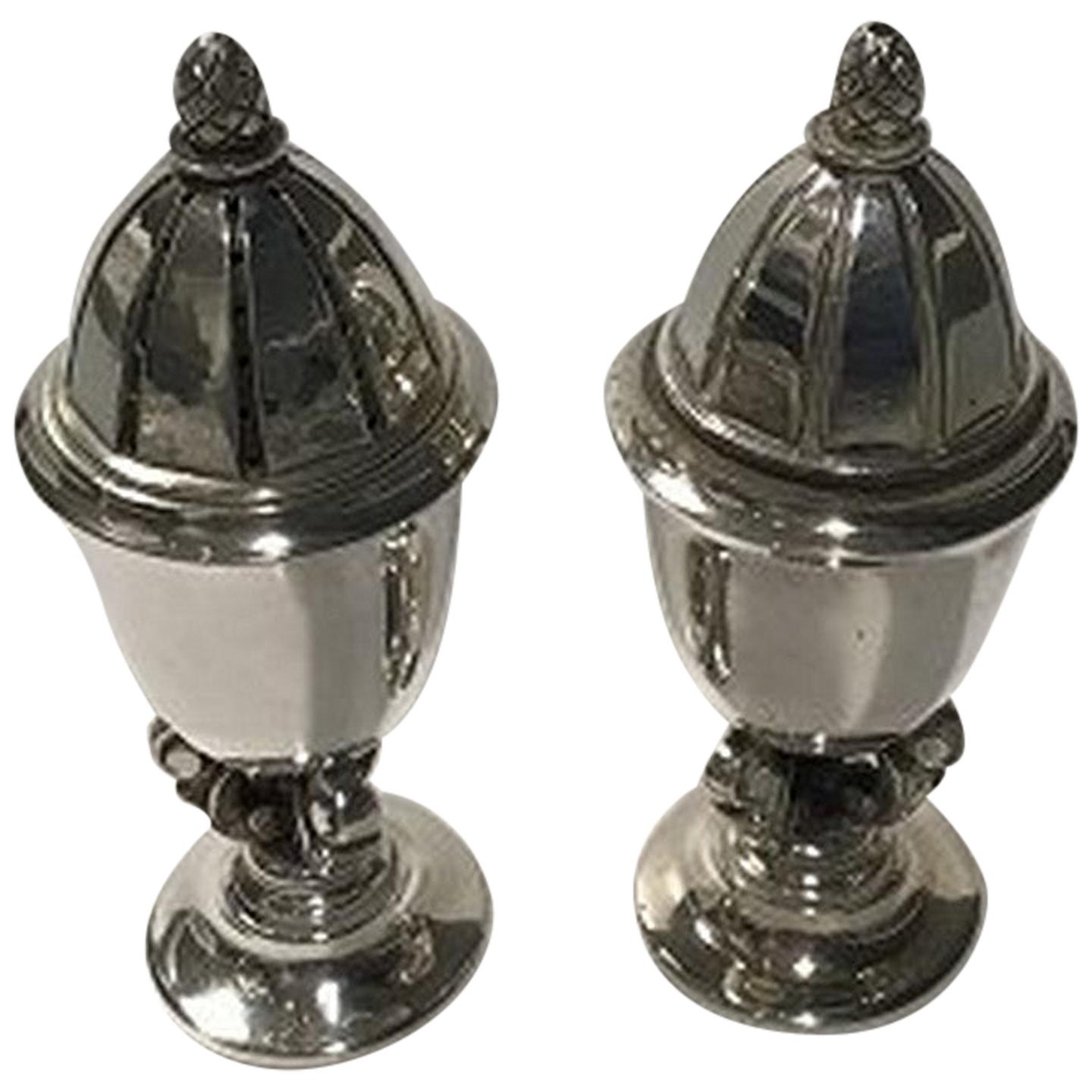 Georg Jensen Sterling Silver Acorn Pepper Shaker no 741 For Sale at 1stDibs