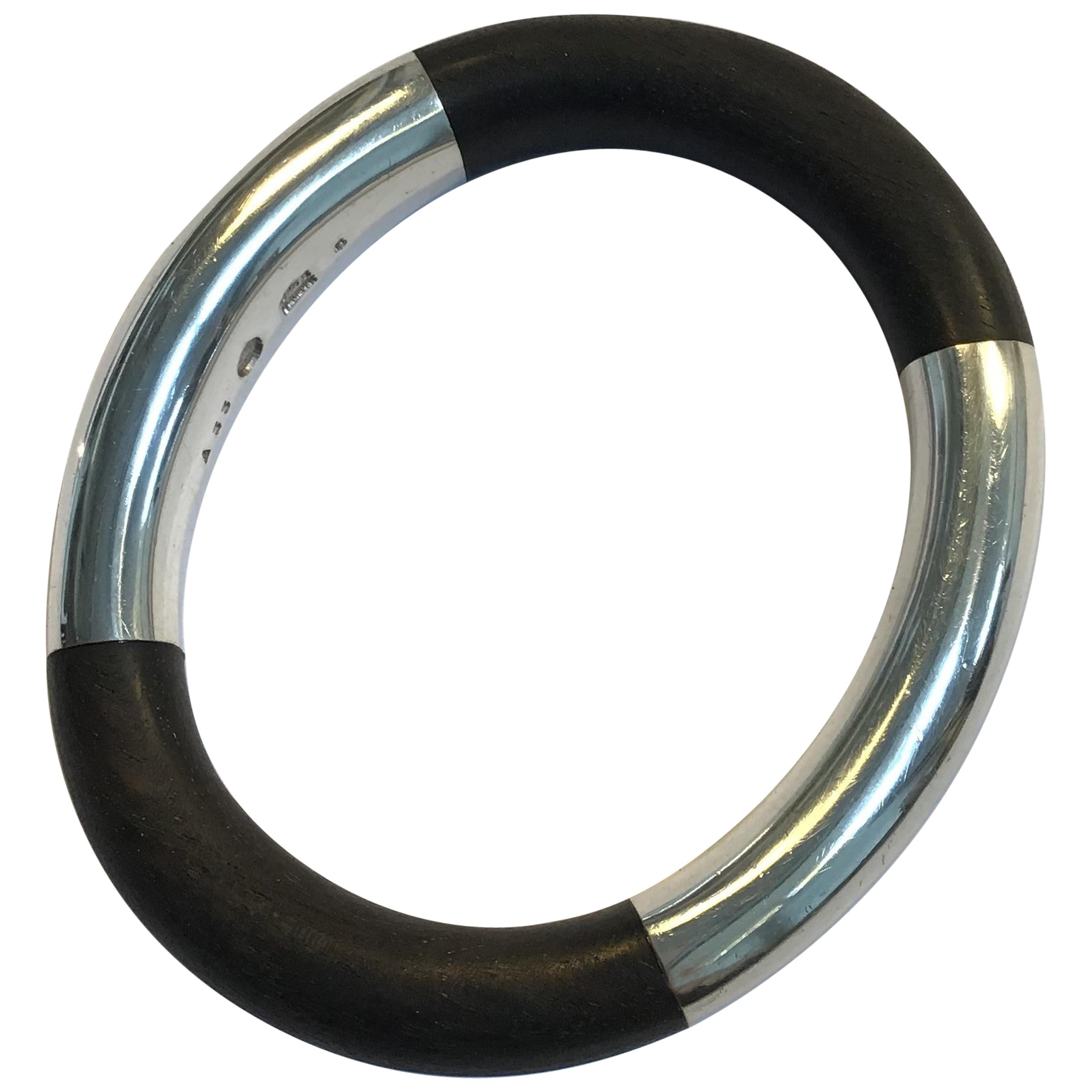 Georg Jensen Sterling Silver Arm Ring with Enamel No 238 For Sale at ...