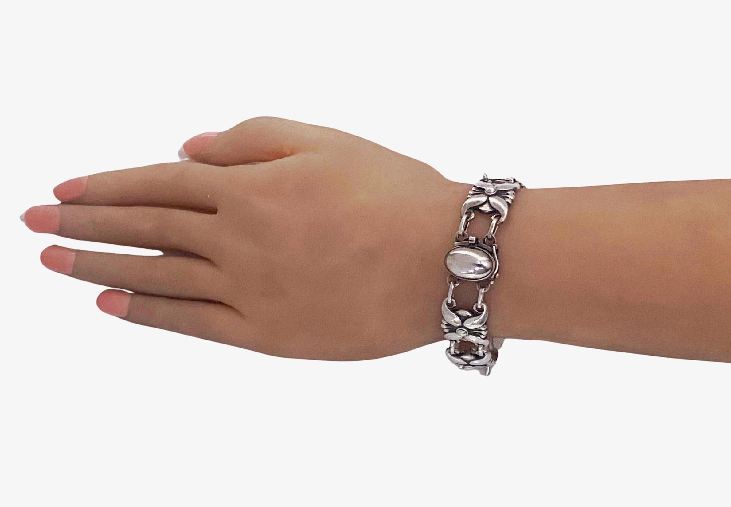 Georg Jensen Sterling Silver Bracelet London, 1952 at 1stDibs | jld chains