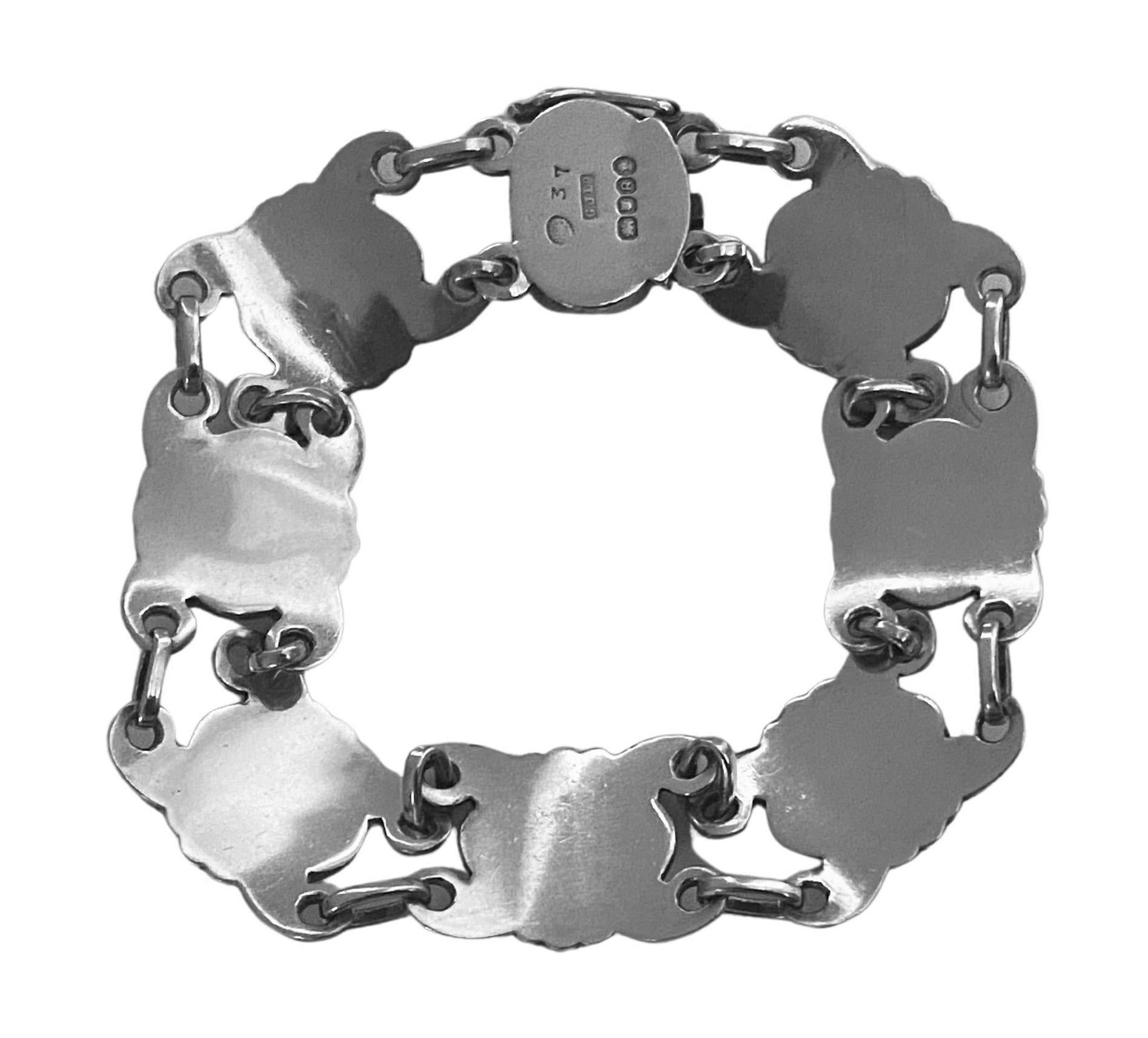 Georg Jensen Sterling Silver Bracelet London, 1952 at 1stDibs | jld chains