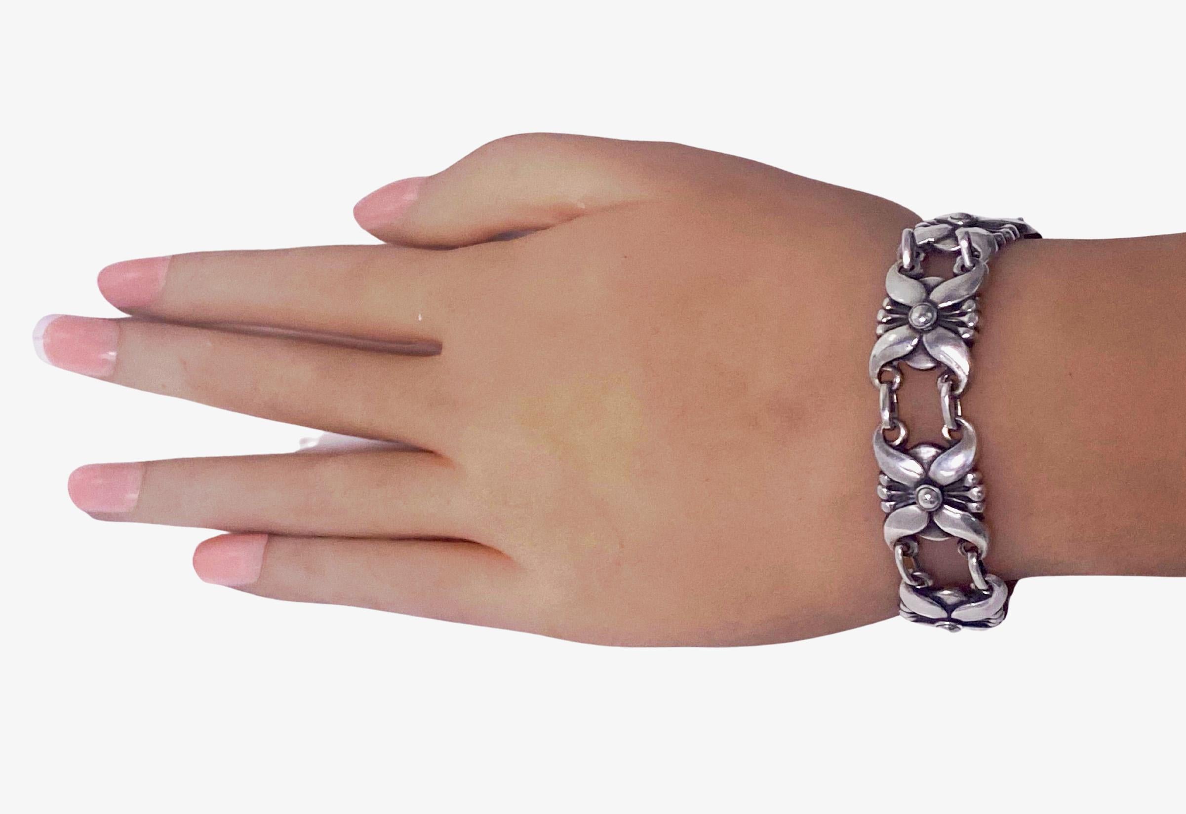 Georg Jensen Sterling Silver Bracelet London, 1952 at 1stDibs | jld chains