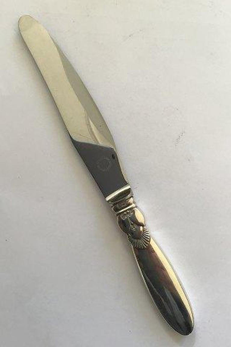 Georg Jensen Sterling Silver Cactus Luncheon Knife No 023 For Sale at ...